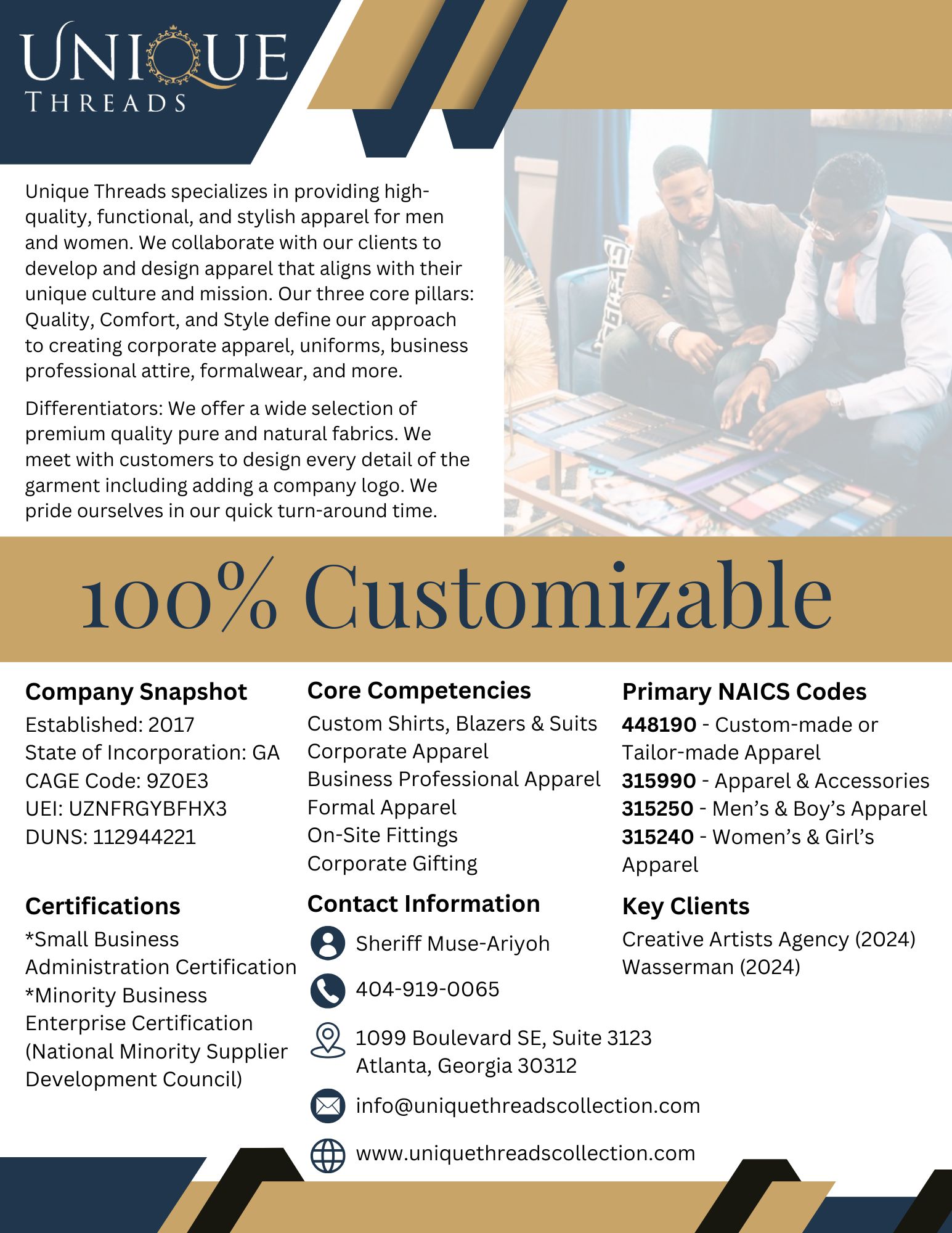 Capability Statement - Unique Threads Collection